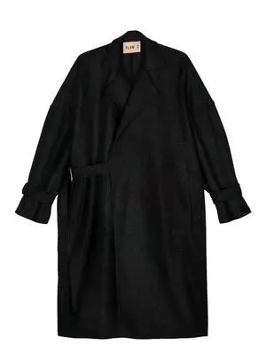 Plan C Wrap-design Coat - Grey
