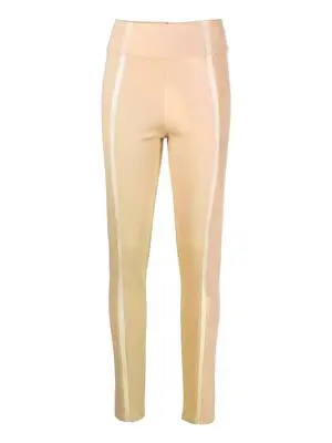 Philipp Plein Sheer-panel Leggings - Neutrals