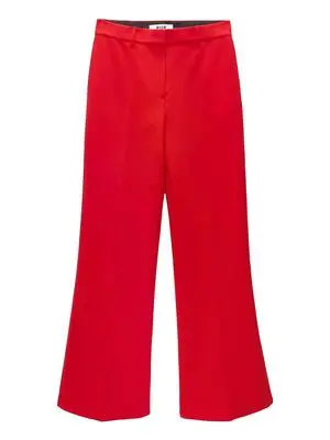 MSGM High-waist Tailored Trousers - Red
