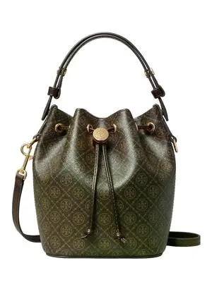 Tory Burch T Monogram Bucket Bag - Brown