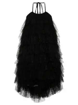 UMA WANG Alys Lace Midi Dress - Black