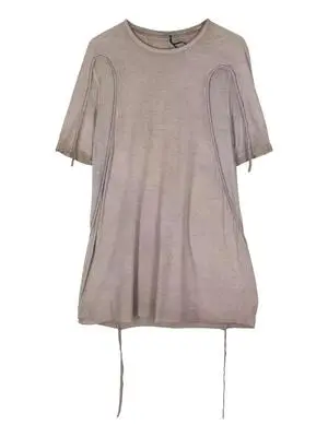Masnada Draped-detail Cotton T-shirt - Neutrals