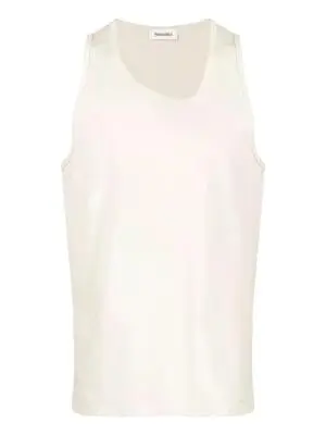 Nanushka Aziz Organic-cotton Vest - Neutrals