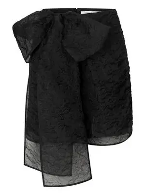 Cecilie Bahnsen Gigi Matelassé-effect Skirt - Black