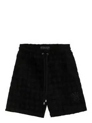 Amiri Logo-embroidered Shorts - Black