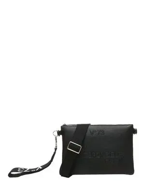 V°73 Branded-strap Clutch Bag - Black