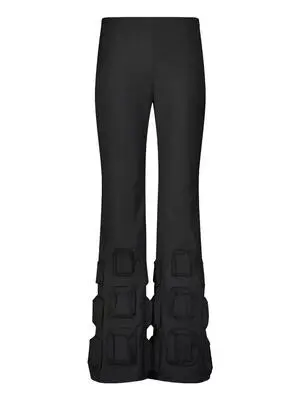 AVAVAV Flared Trousers With 3d Detailing - Black