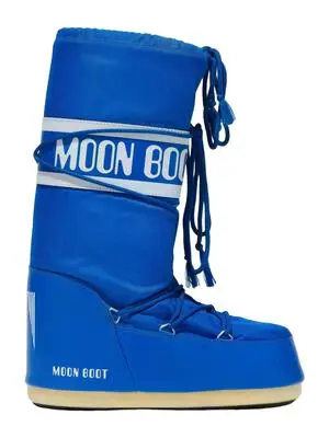 Moon Boot Lace-up Logo-print Snow Boots - Blue