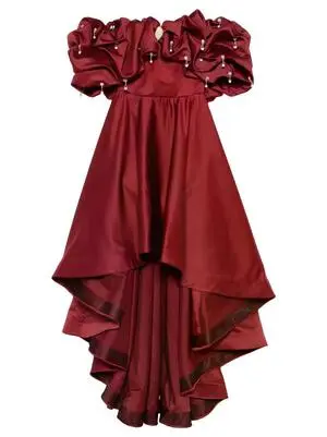 AAVVA Off-shoulder Puffy Gown - Red