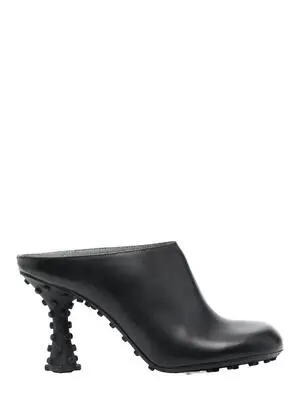 Sunnei 1000chiodi 105mm Leather Mules - Black