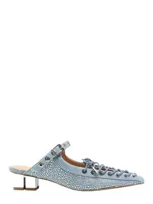 GANNI Oleatex Mules - Blue