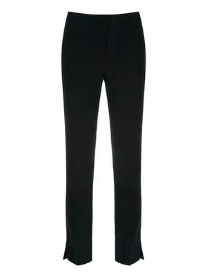 Emporio Armani Polyester Cropped Trousers - Blue
