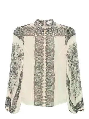 Zimmermann Sunray Pleated Blouse - Neutrals