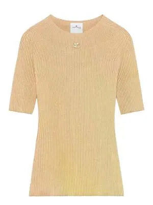COURREGES Solar Ribbed Knit Sweater