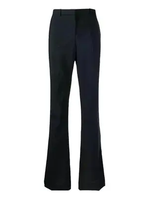 Versace Flared Low-rise Trousers - Black