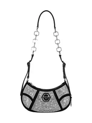 Philipp Plein Crystal-embellished Shoulder Bag - Silver