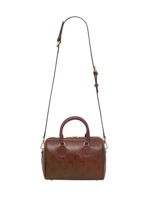 MARINE SERRE Crescent Moon-print Tote Bag - Brown
