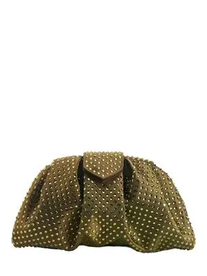 GIUSEPPE ZANOTTI Amandhe Rhinestone-embellished Clutch Bag - Green