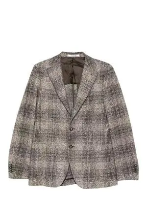 Tagliatore Single-breasted Blazer Brown