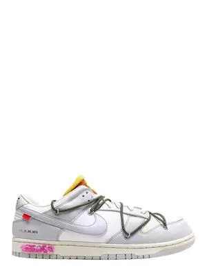 Nike X Off White Dunk Low Lot 22 Sneakers - Grey
