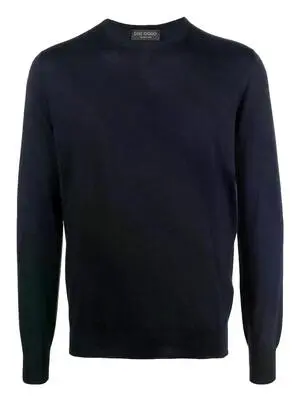 DELL'OGLIO Crew Neck Jumper - Blue