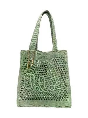 CHLOÉ Embroidered Logo Tote Bag