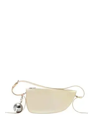 Burberry Mini Shield Leather Shoulder Bag - Neutrals
