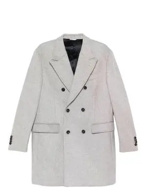 MANUEL RITZ Wool-blend Double-breasted Coat - Grey