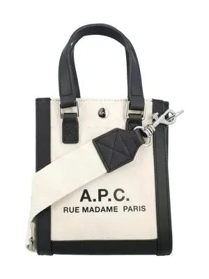 A.p.c. Mini Camille 2.0 Canvas Tote Bag - Neutrals