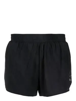 Y3 Logo-print Running Shorts - Black