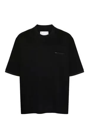 Sacai Panelled-design T-shirt - Black
