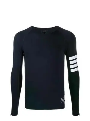 Thom Browne Signature 4-stripe Performance Top - Blue