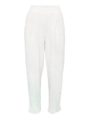 Varley Mélange-effect Tapered Trousers - Grey