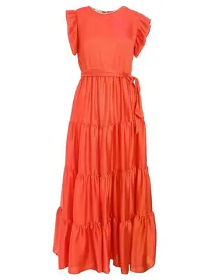 BARUNI Lavandula Maxi Dress Orange