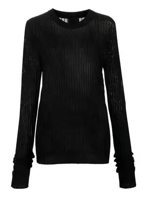 Givenchy Fine Ribbed-knit Jumper - Black