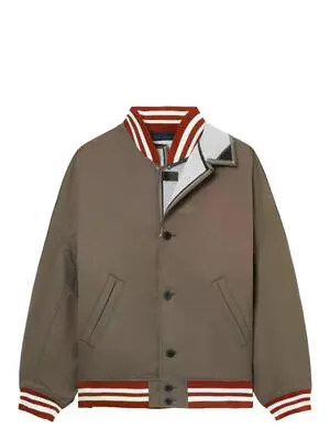 Kolor Layered Bomber Jacket - Brown