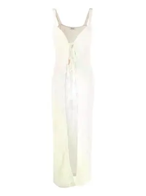 Nanushka Long Sleeveless Knit Vest - Neutrals