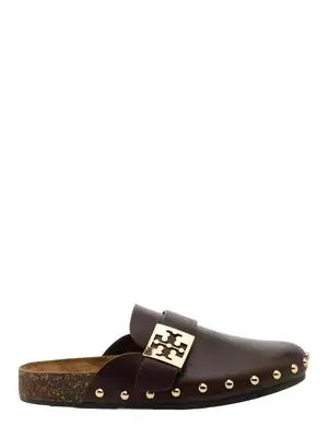 Tory Burch Mellow Leather Mules Brown