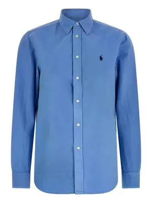 Polo Ralph Lauren Embroidered Cotton Shirt - Blue