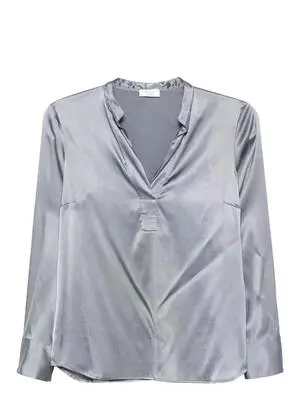 Peserico Bead-embellished Blouse - Grey