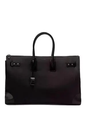 Saint Laurent Leather Duffle Bag - Black