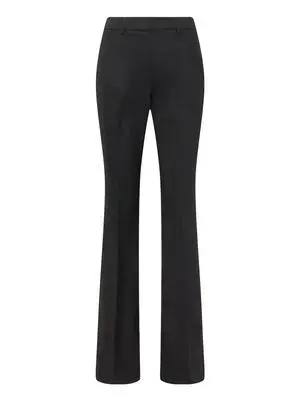 L' AUTRE CHOSE Slit-embellished Trousers - Black