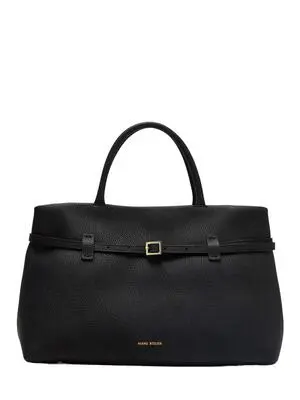 Manu Atelier 35 Le Cambon Leather Tote Bag - Black