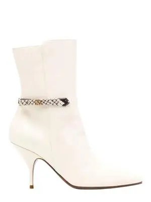 Bally Odeya 85mm Leather Boots - Neutrals