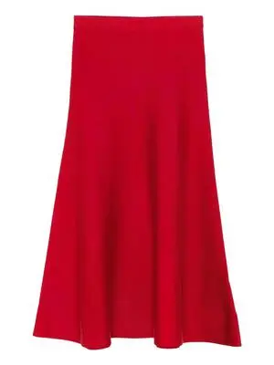 Gabriela Hearst Fdie Midi Skirt - Red