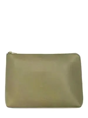 YU MEI Emily Lambskin Pouch - Green