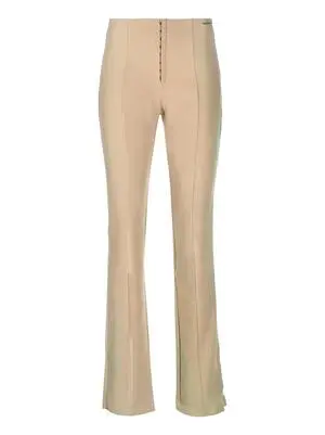 Calvin Klein Slim-cut High-waist Trousers - Neutrals