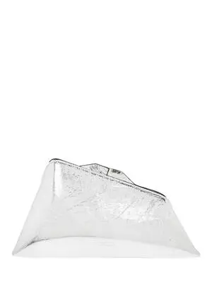Attico Oversized Clutch - Silver