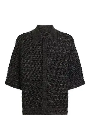 Dolce & Gabbana Open-knit Shirt - Black