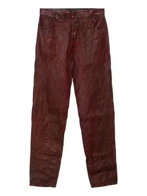 MUGLER Waxed Spiral Jeans - Blue